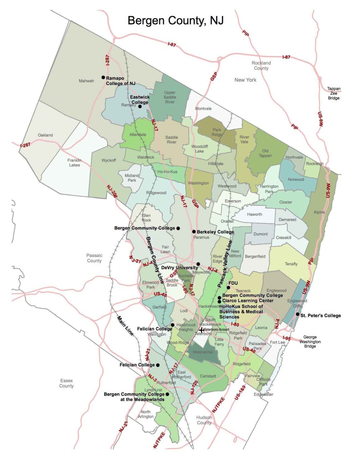 County maps – Bergen County, NJ – Official Website