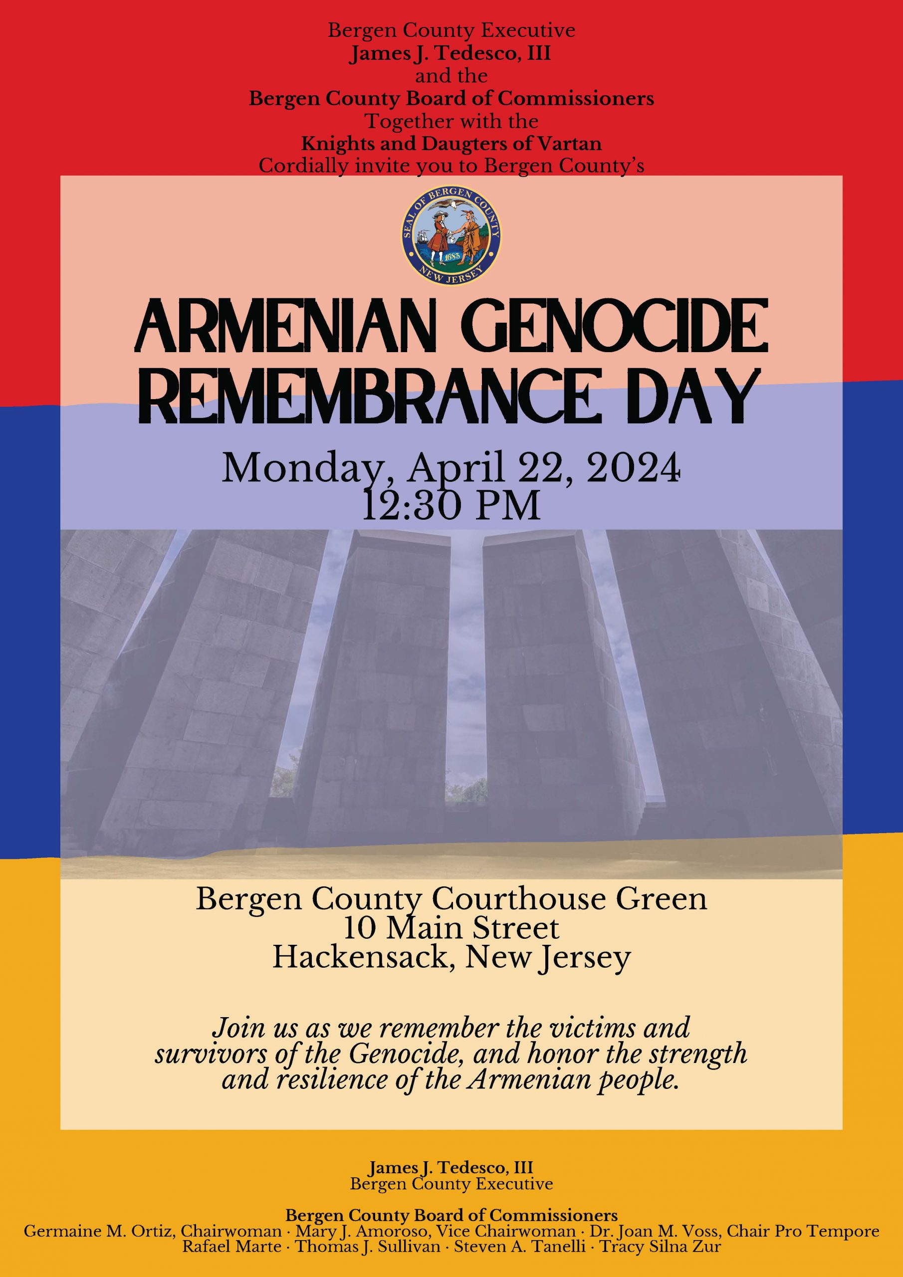 ARMENIAN genocide Remembrance Day – Bergen County, NJ – Official Website
