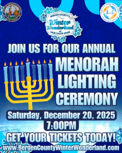 BERGEN COUNTY’S WINTER WONDERLAND CONTINUES WITH MENORAH LIGHTING AND ...